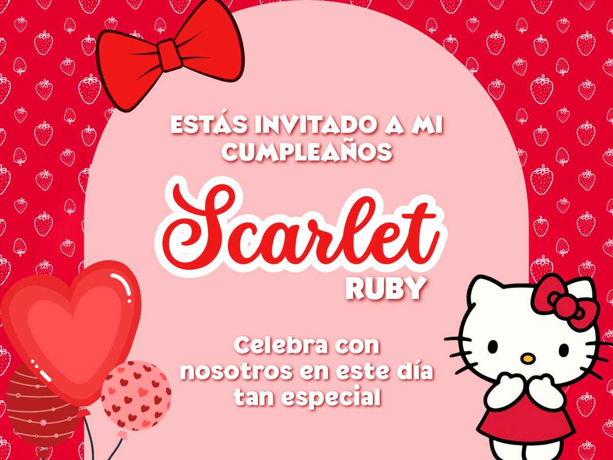 Scarlet Ruby | Mi Cumpleaños